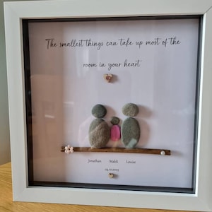 Retirement Gift, Good Luck Present, Pebble Art Picture Framed Poem ...
