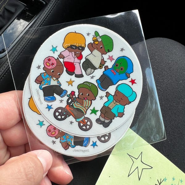 Cherry Bomb Kart Tyler the Creator STICKER Vinyl Fanart Igor Goblin ...