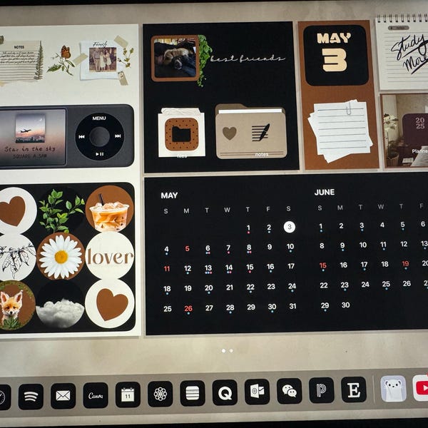 Aesthetic iPad Wallpaper Kit, Matching Theme, Icons, Widgets, iPhone ...