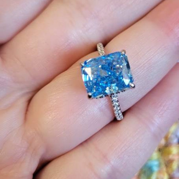 Big Carat Engagement Ring Womens Big Diamond Ring Womens Engagement ...