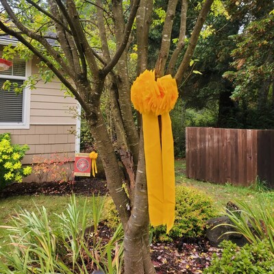 YELLOW RIBBON Deployment BOW Weatherproof for the Troops - Etsy