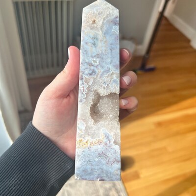 Pink Amethyst Geode Slab With Yellow & Pink Druzy 18 - Etsy