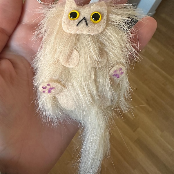 Fat Cat Mini Plush Doll - Etsy