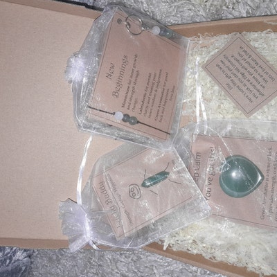 NEW BEGINNINGS. Crystal Bracelet and Wish Bottle Set for New - Etsy UK