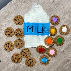 Milk & Cookies Memory Game PATTERN ONLY Original Stitchedbyshari Design ...