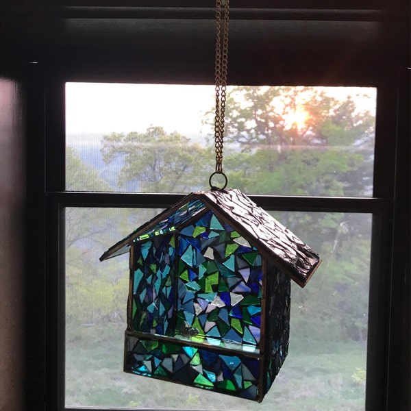 Handcrafted Stained Glass Mosaic Suncatcher Panel - Etsy