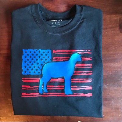 Patriotic Show Sheep USA Flag Svg File,livestock Svg,farming Svg vector ...