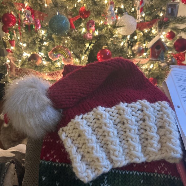 Stick or Twist Beanie Pattern Knit a Simple Ribbed Beanie or Decorative ...