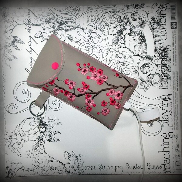 Cherry Blossom Phone Case, 3 Sizes Digital PATTERN, Cell Phone, 6x10 ...