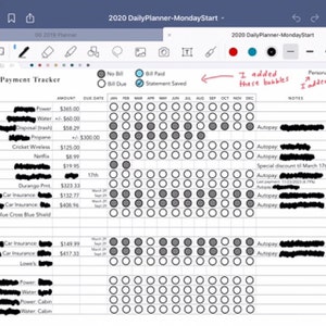 Notes & Overlay Shapes Digital Planning Sticker Set in Neon - Etsy