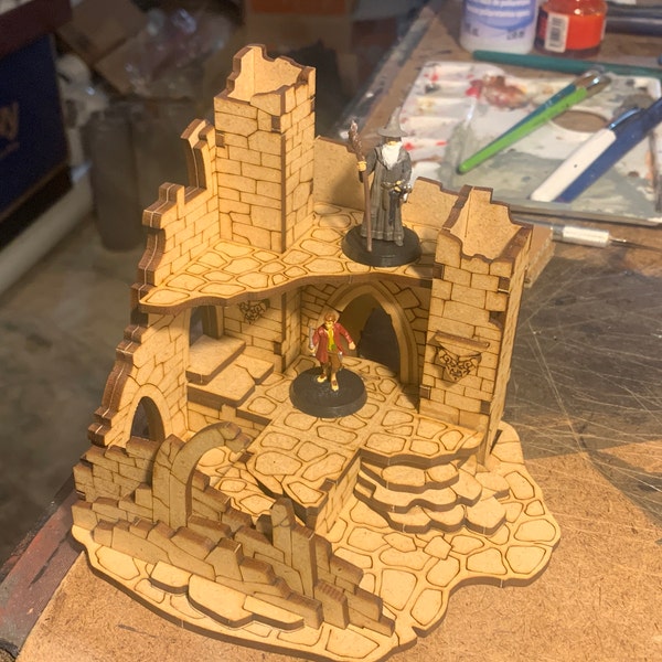 Entrance Into the Dungeon, Fantasy Terrain, 28mm Terrain, Dungeon ...