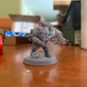 Thrognar Worg Rider Orc Champ 3D Printed Resin Miniature | Etsy