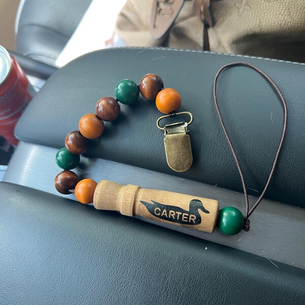 Duck Call Pacifier Clip - Etsy