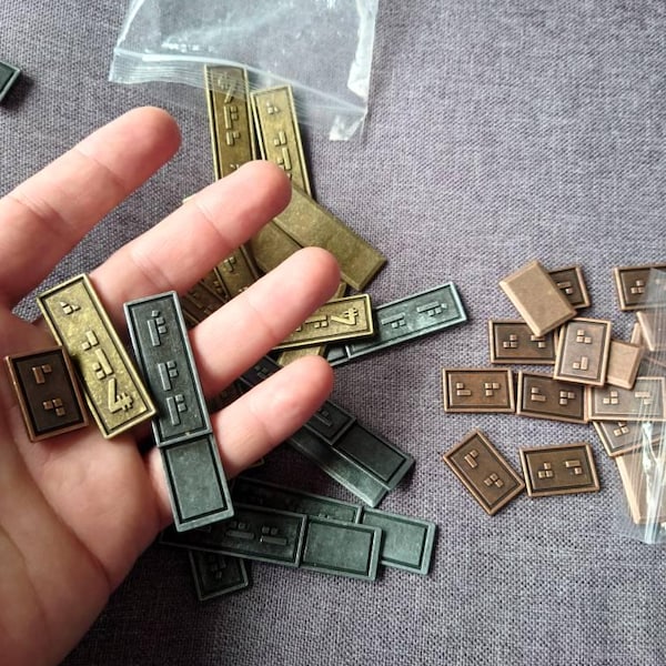 Keyforge Upgraded Board Game Tokens - 3 Keys (metal, 40mm in Diameter ...