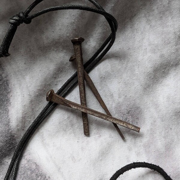 Hand Forged Troll Knot Amulet Viking Cross Spiral Pendant Adjustable ...