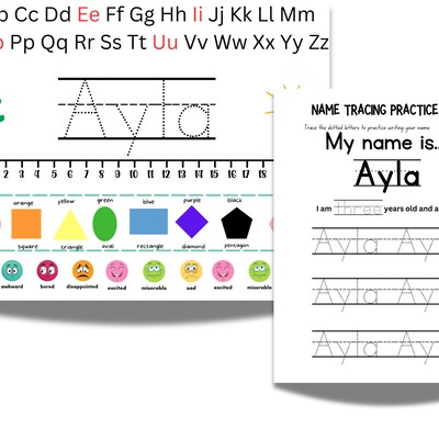 Alphabet Letter Cards: A to Z Educational Flashcards With Six Starting ...