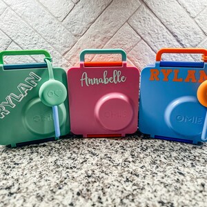 Omie Box Decal, Bentgo Box, Name Decal, Lunchbox Decal, Personalized ...