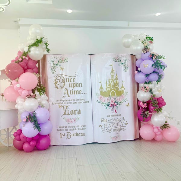 Made-to-order Digital File / Once Upon A Time Book Backdrop ...