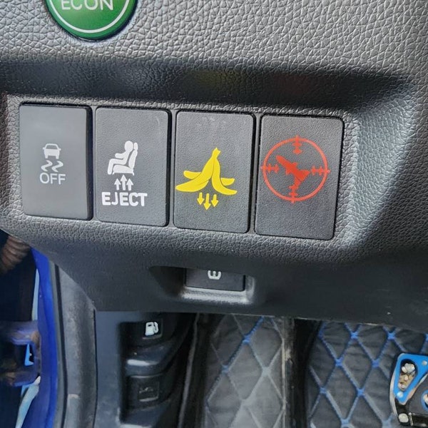 Eject Blank Button Decal for Car | Blank Button Car Sticker | Eject ...