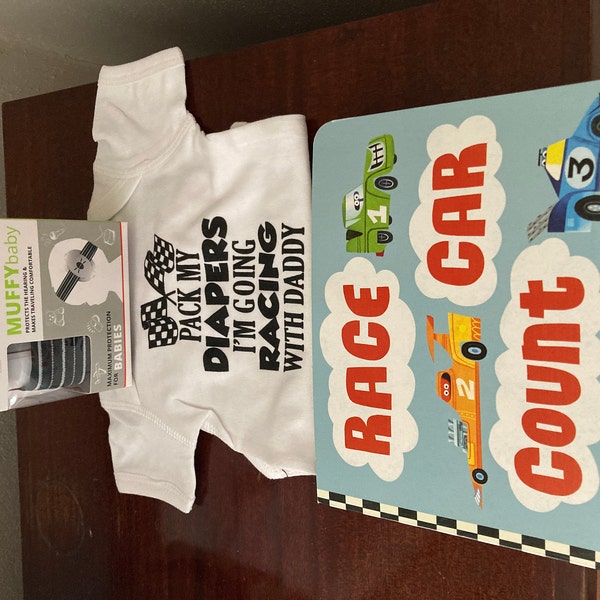 Pack My Diapers I'm Going Racing With Daddy Baby Bodysuit One Piece ...