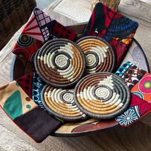 Traditional African Handwoven Wall Plate Placemat Trivet Made in Rwanda ...