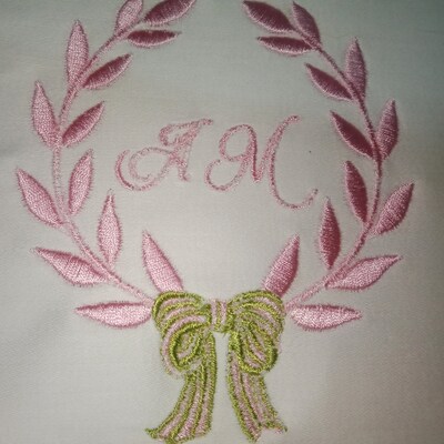 Catholic Marian Monogram With Crown Digital Machine Embroidery - Etsy