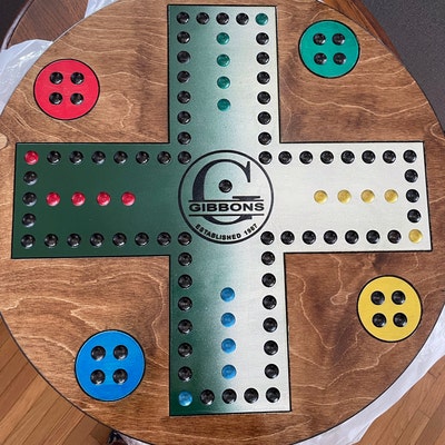 Wooden Carbles Board Game With Dice and Marbles, Free Personalization ...