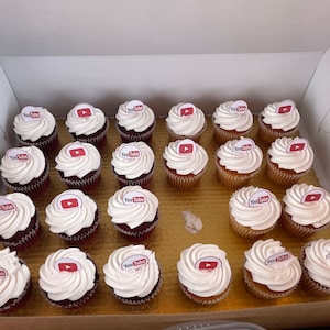 15 Youtube Cupcake Toppers PERSONALIZED, Birthday Party, Youtube Party ...
