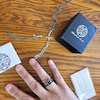 World Map Wrapped Silver Ring, World Design Ring, Idealist Ring for Men ...