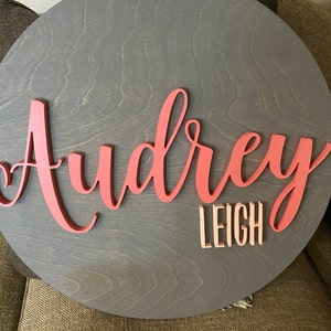 Custom Name Sign 12-36 Inch Child or Baby Name | Etsy