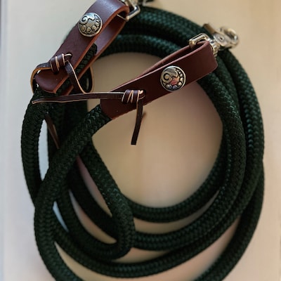 Yacht Rope Sport Mecate Reins W Poppers Use With Slobber Straps Snaffle ...