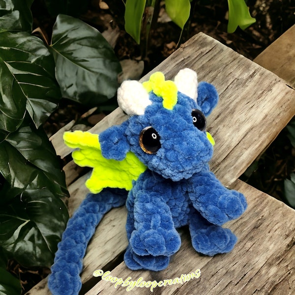 Diddy Dex the Palm Sized Snuggler Dragon Crochet Pattern Amigurumi ...