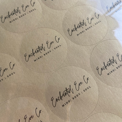 Custom Kraft Labels, Custom Kraft Stickers, Text Kraft Stickers, Kraft ...