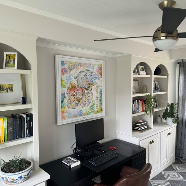 Personalized Custom Kansas Graduation Canvas Print | Personalised KU ...