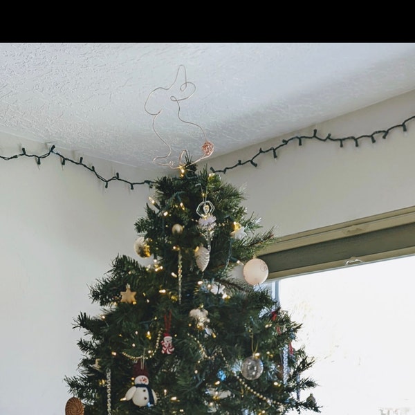 Easter Decor Bunny Rabbit Wire Tree Topper - Etsy