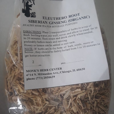 Eleuthero Root, Cut/s Organic 2 Oz - Etsy