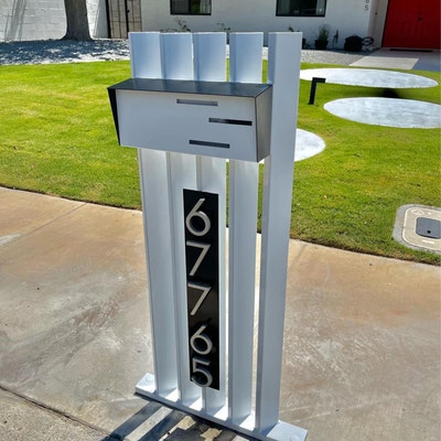 Modern House Number Aluminum Modern Font Number EIGHT 8 in RED - Etsy