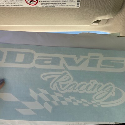 Personalized Racing Decal Sticker - Etsy