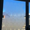 Honeycomb Frosted Window Film, Hexagon Window Decal, Geometric Etched ...