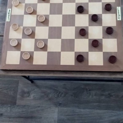 26 Pack 1.25 Wood Stacking Checkers Finished in Clear and Walnut ...