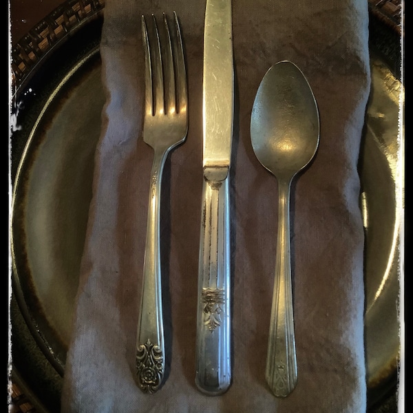Mismatched Silverware, Vintage Mix Match Silverplate, Bulk Silverware ...