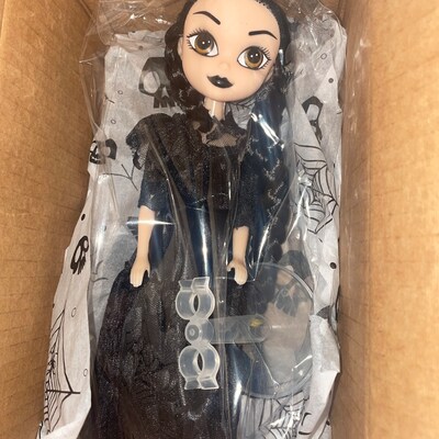 Wednesday Addams Doll /dress White and Black/merlina Addams Doll Black ...