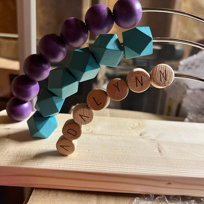 Customize Colors Rainbow Abacus-boho Natural Wooden Rainbow - Etsy