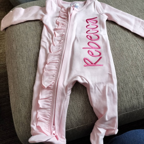 Monogrammed Pajamas, Girls Personalize Pajamas, Boys Monogram Pajamas ...