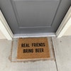Real Friends Bring Beer Welcome Door Mat - Etsy Canada