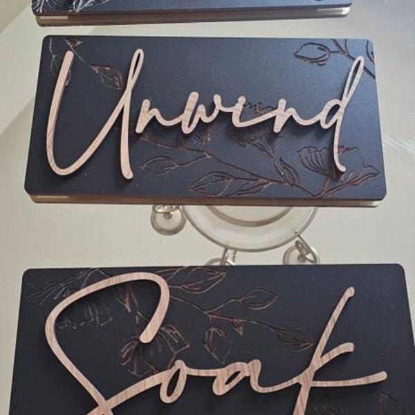 3D Restroom Sign With Pets Restroom Sign for Veterinarian Office Gift ...