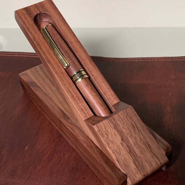 Walnut Pen Case,wood Pen Set,wood Pen Box,wood Pen,pen Stand,pen ...