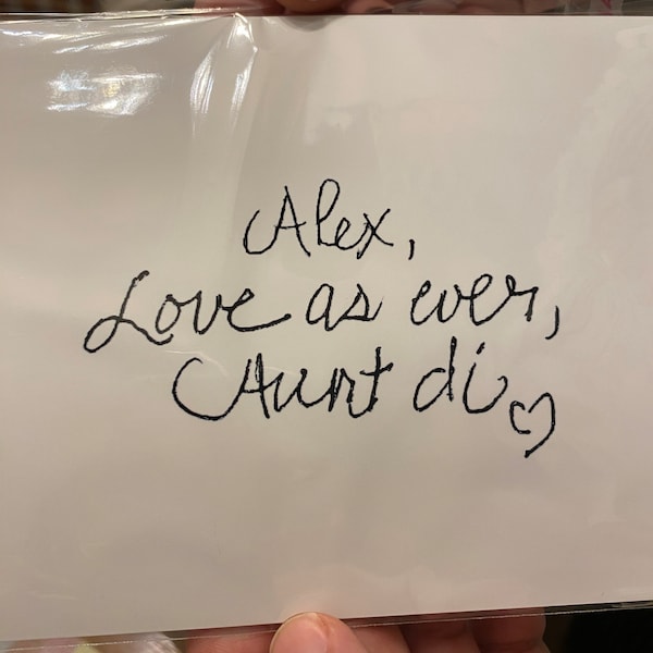 Custom Handwriting Print, Memorial Print, Signature Print, Handwriting ...