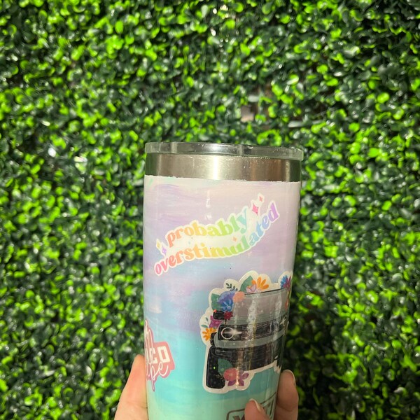 Probably Overstimulated Waterproof Retro Sticker - Etsy