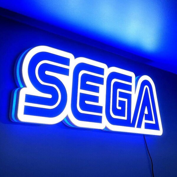 SEGA Sign for Gaming Room Decor | Sega CD, Sega Genesis, Sega Saturn ...